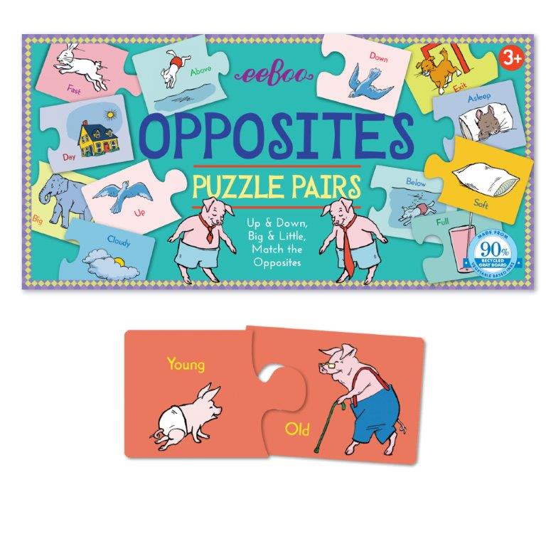 Opposites Puzzle Pairs | The Brain Bus